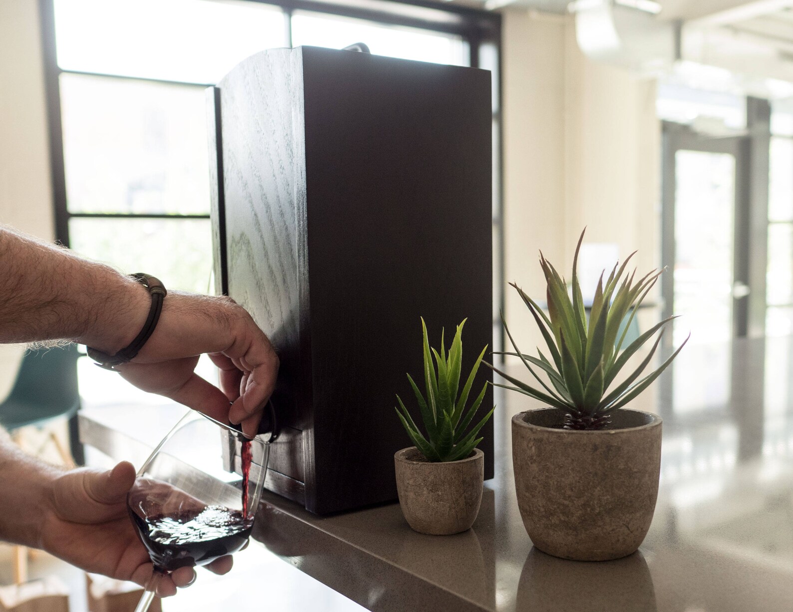 Wooden Case for Boxed Wine the 3L Black Winewood Case Fits 3 Liter Box ...