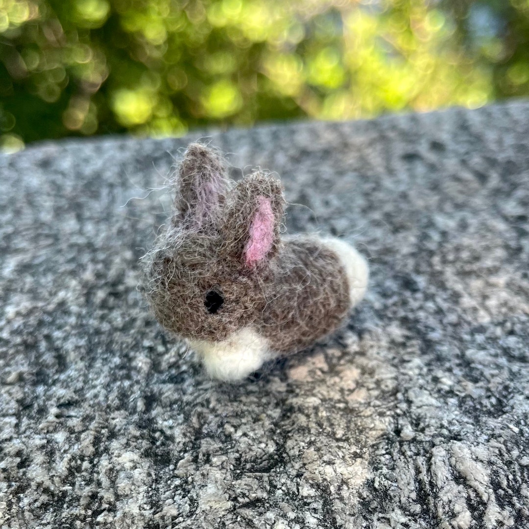 Needle Felted Wool Bunny - Etsy