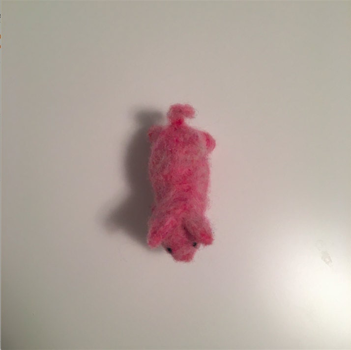 Needle Felted Pink Pig - Waldorf Pig - Decorative Pig - Wool Pig - Toy ...