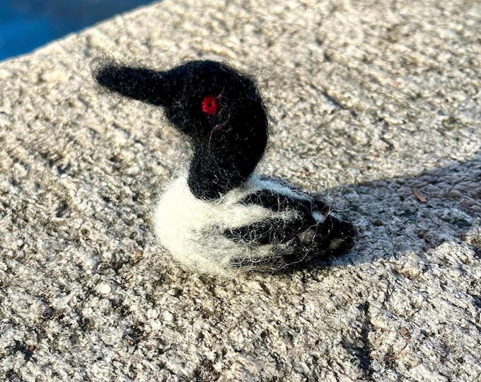 Common Loon Merino Wool Felt Ornament - Etsy