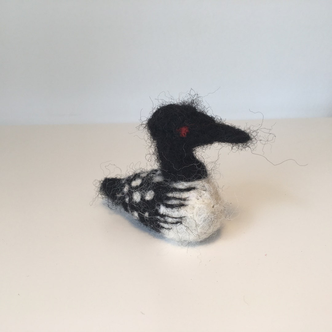 Needle Felted Loon - Etsy