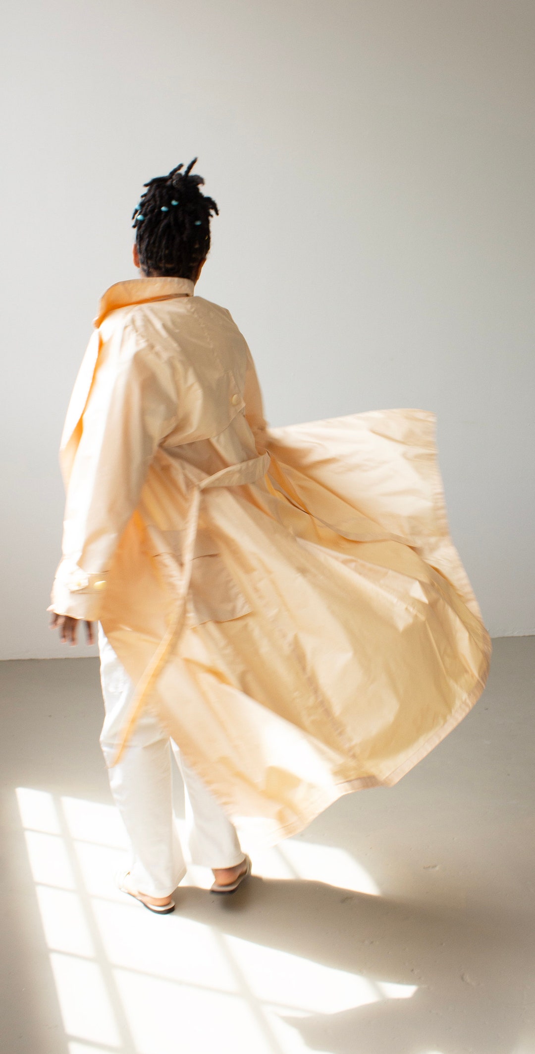 Gallery Crinkle Poly Trench - Etsy