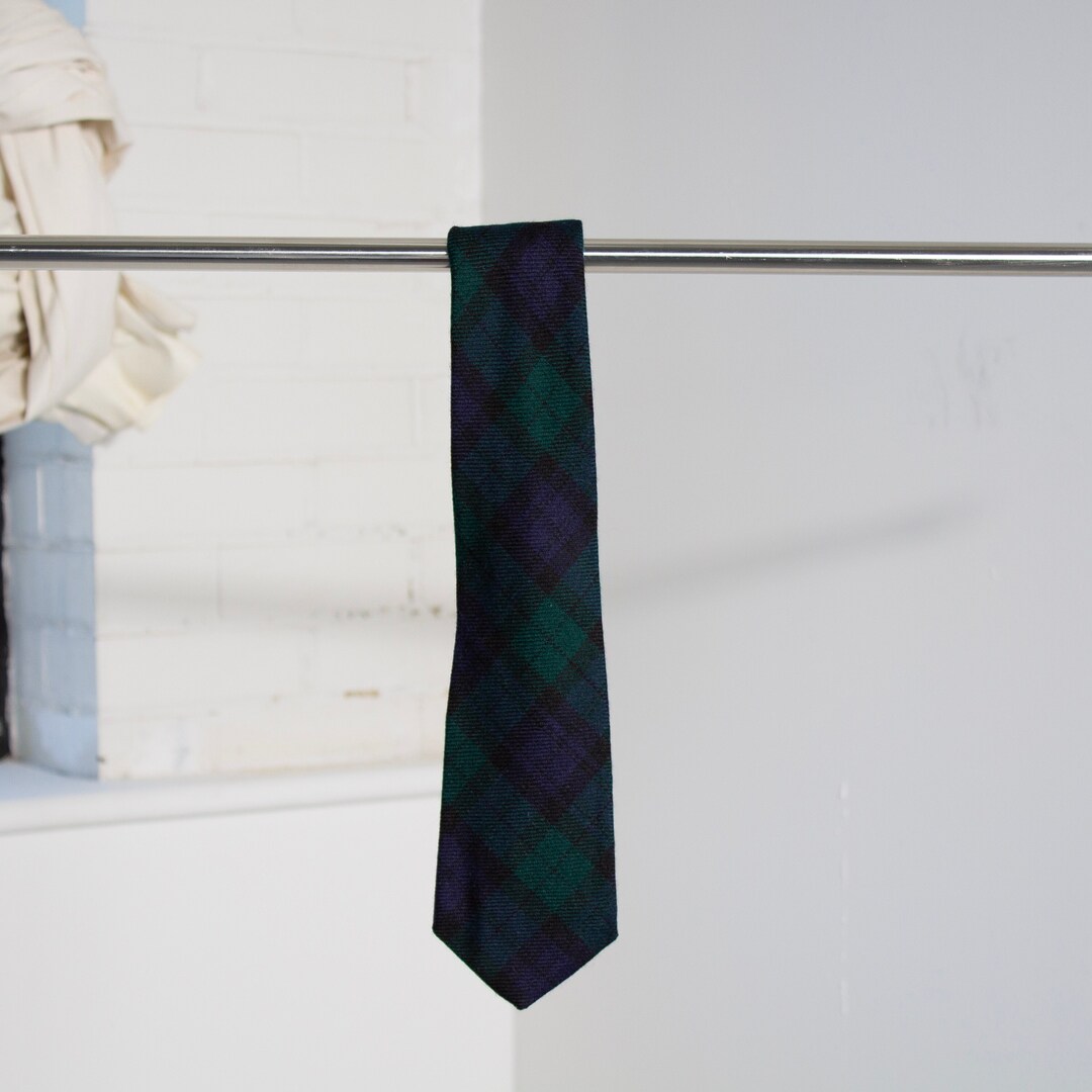 Mister Guy Tartan Plaid Wool Tie - Etsy