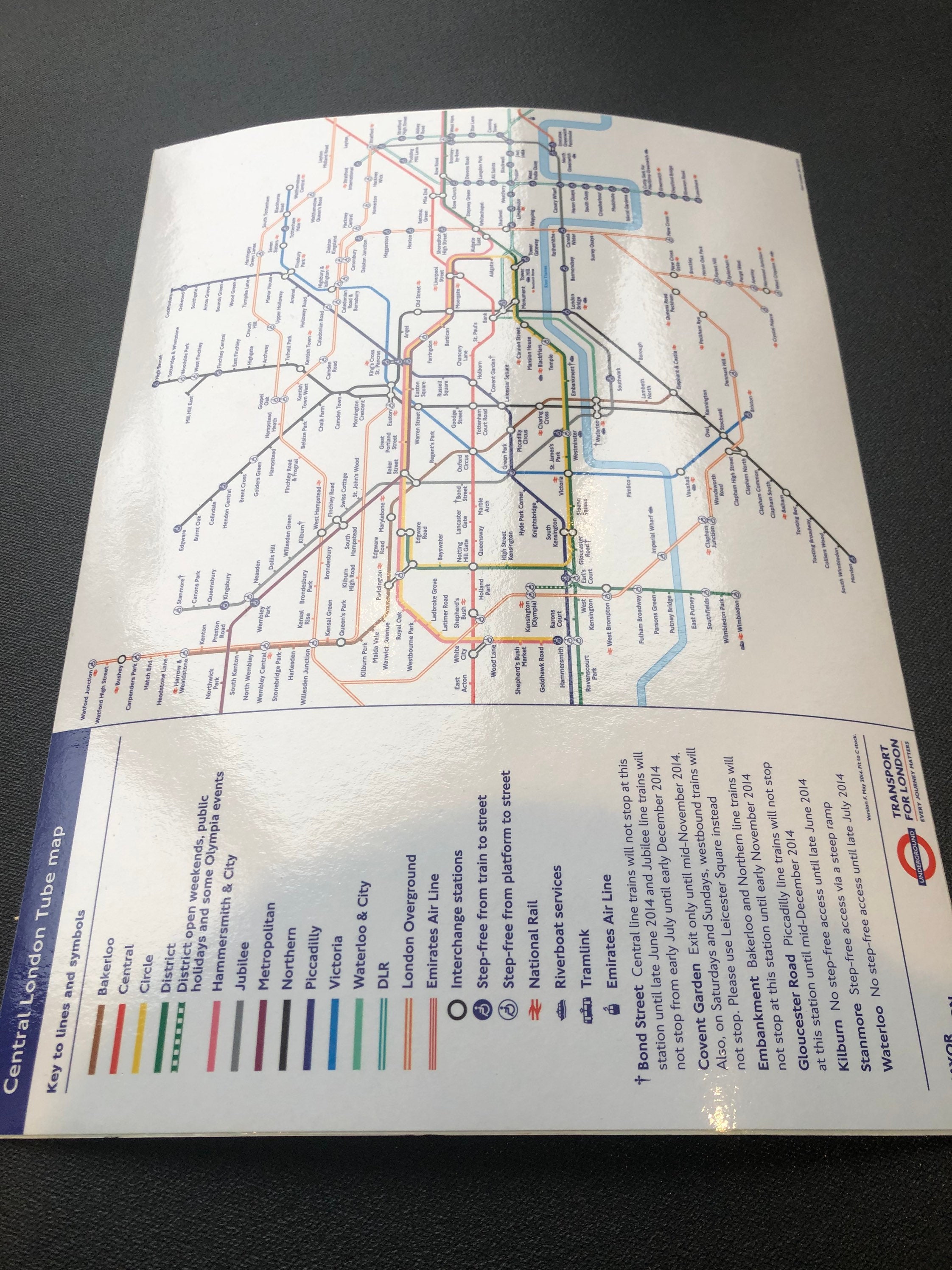 London Underground Tube Carriage Line Diagram of Central Route | Etsy UK