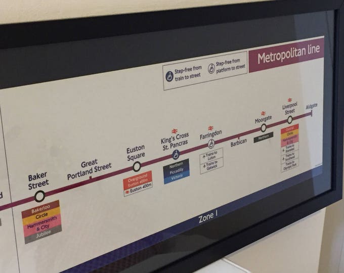 London Underground Tube Carriage Diagram Metropolitan Line 2012 Art ...