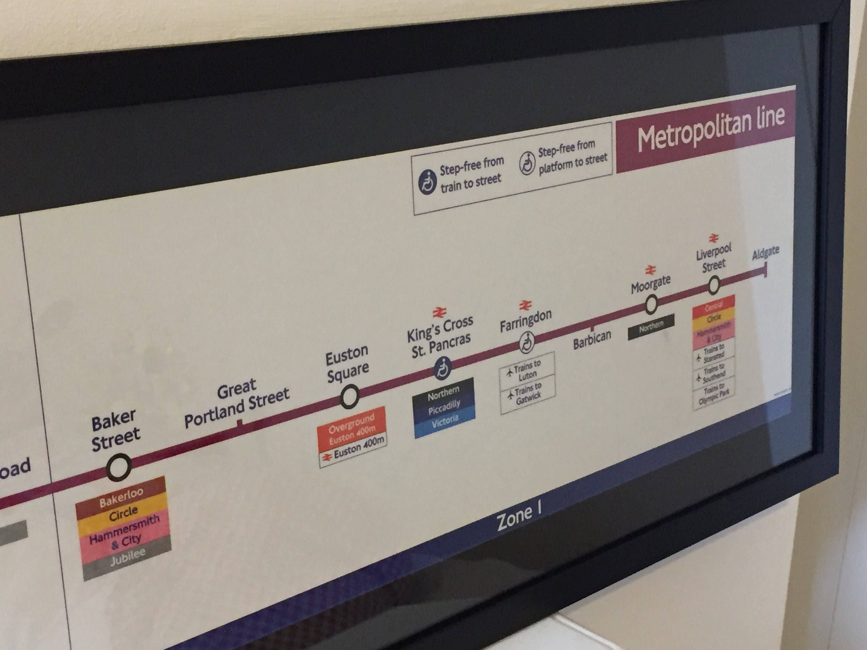 London Underground Tube Carriage Diagram Metropolitan Line 2012 Art ...