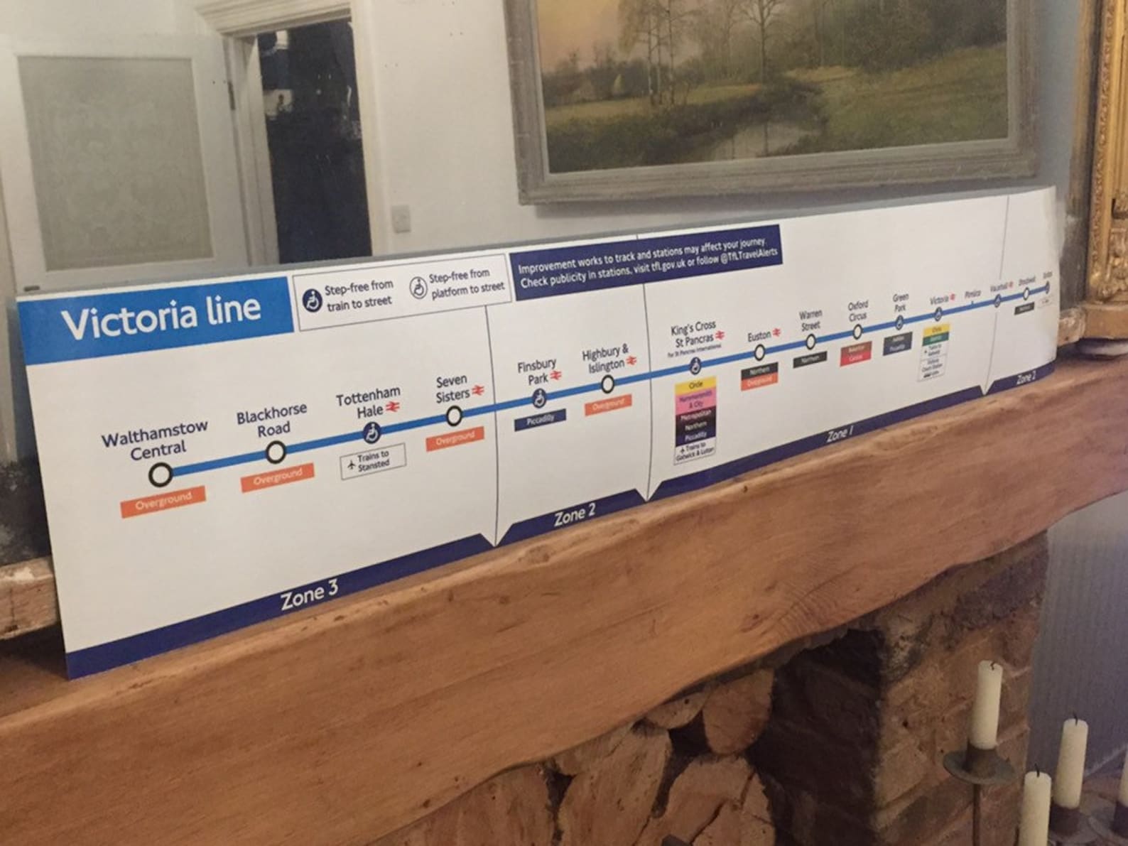London Underground Original Tube Map Victoria Line Diagram Art - Etsy
