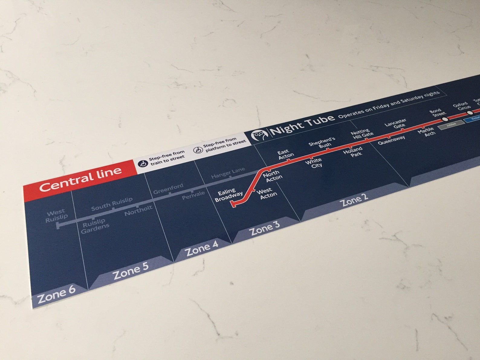 London Underground Original Tube Map Line Diagram Art Print Poster ...
