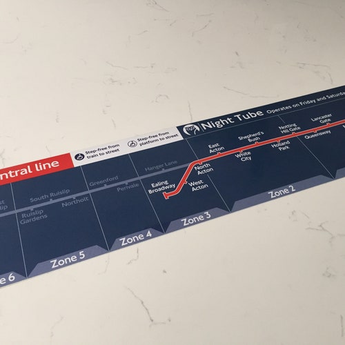 London Underground Piccadilly Line Diagram Tube Map Art Print - Etsy