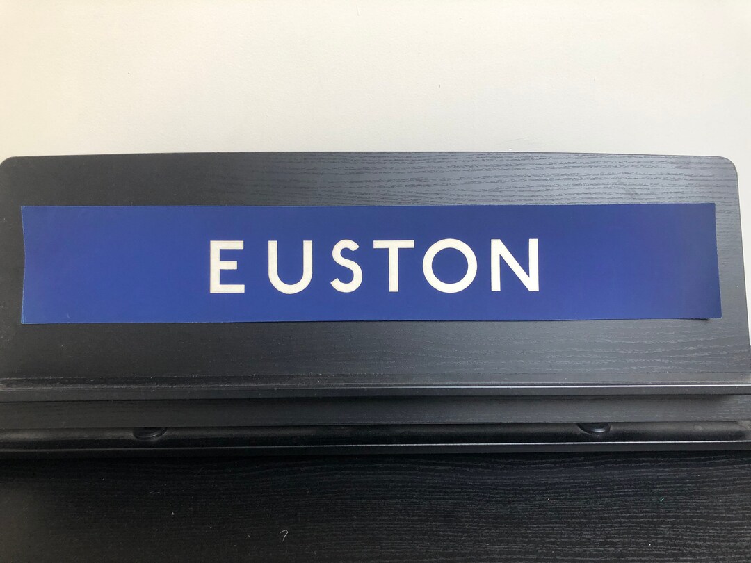 London Underground Paper Destination Plate 1972 Euston Art / - Etsy UK