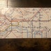 London Underground Tube Carriage Line Diagram of Central Route Map Art ...