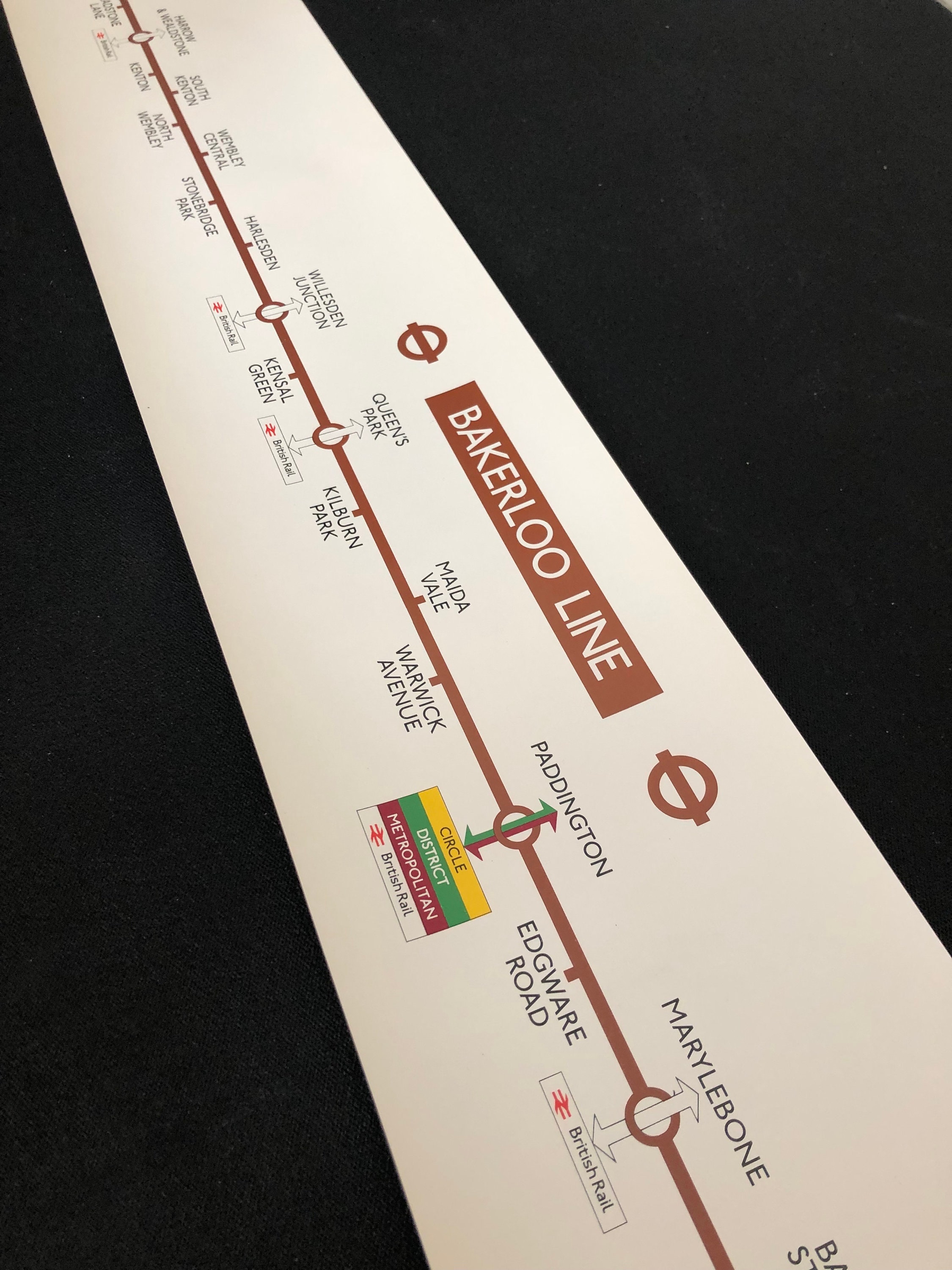 Original Paper London Underground Bakerloo Line Car Diagram - Etsy
