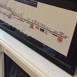 London Underground Metropolitan Line Tube Carriage Map Diagram 2012 ...
