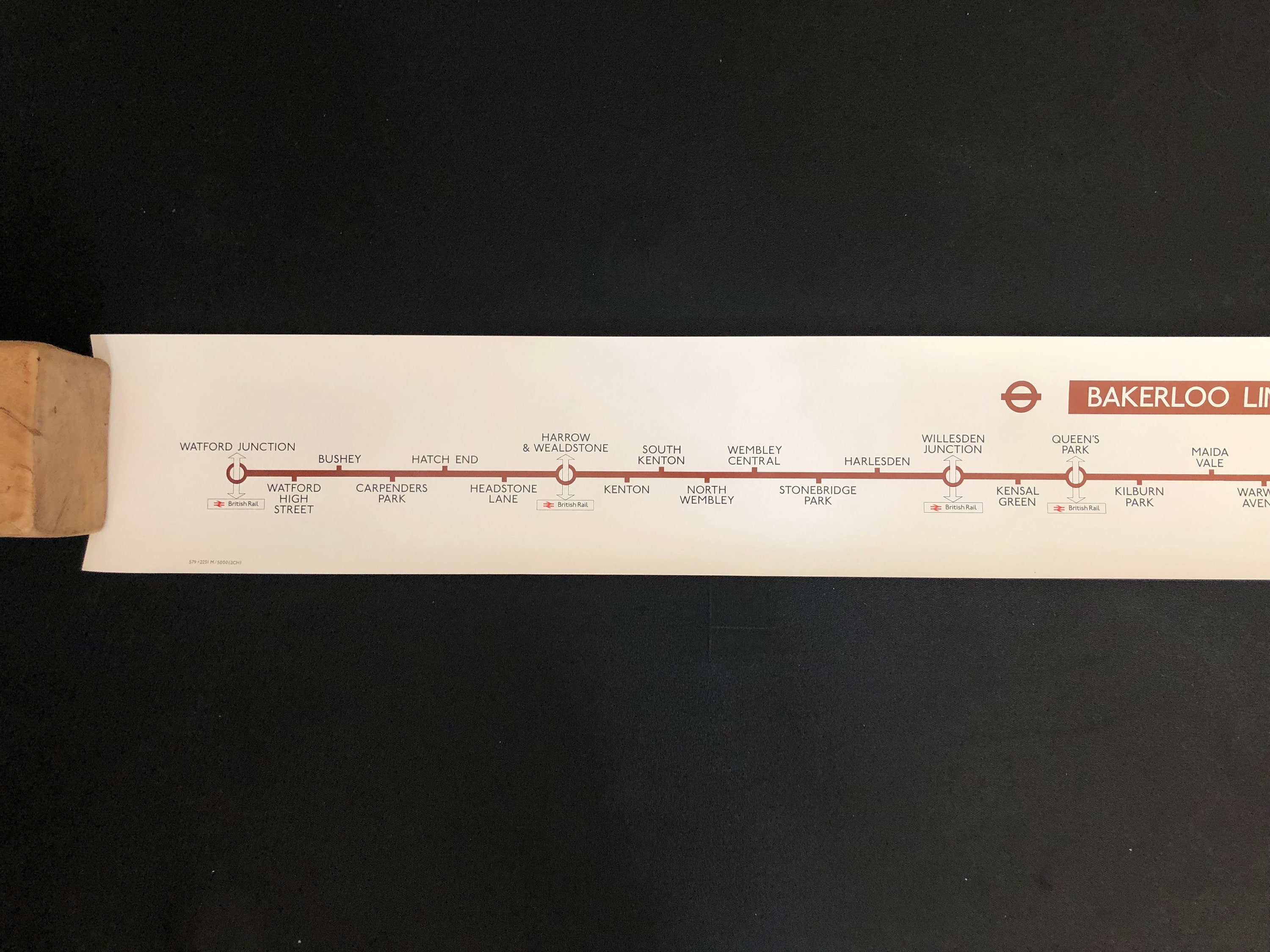 Original Paper London Underground Bakerloo Line Car Diagram - Etsy