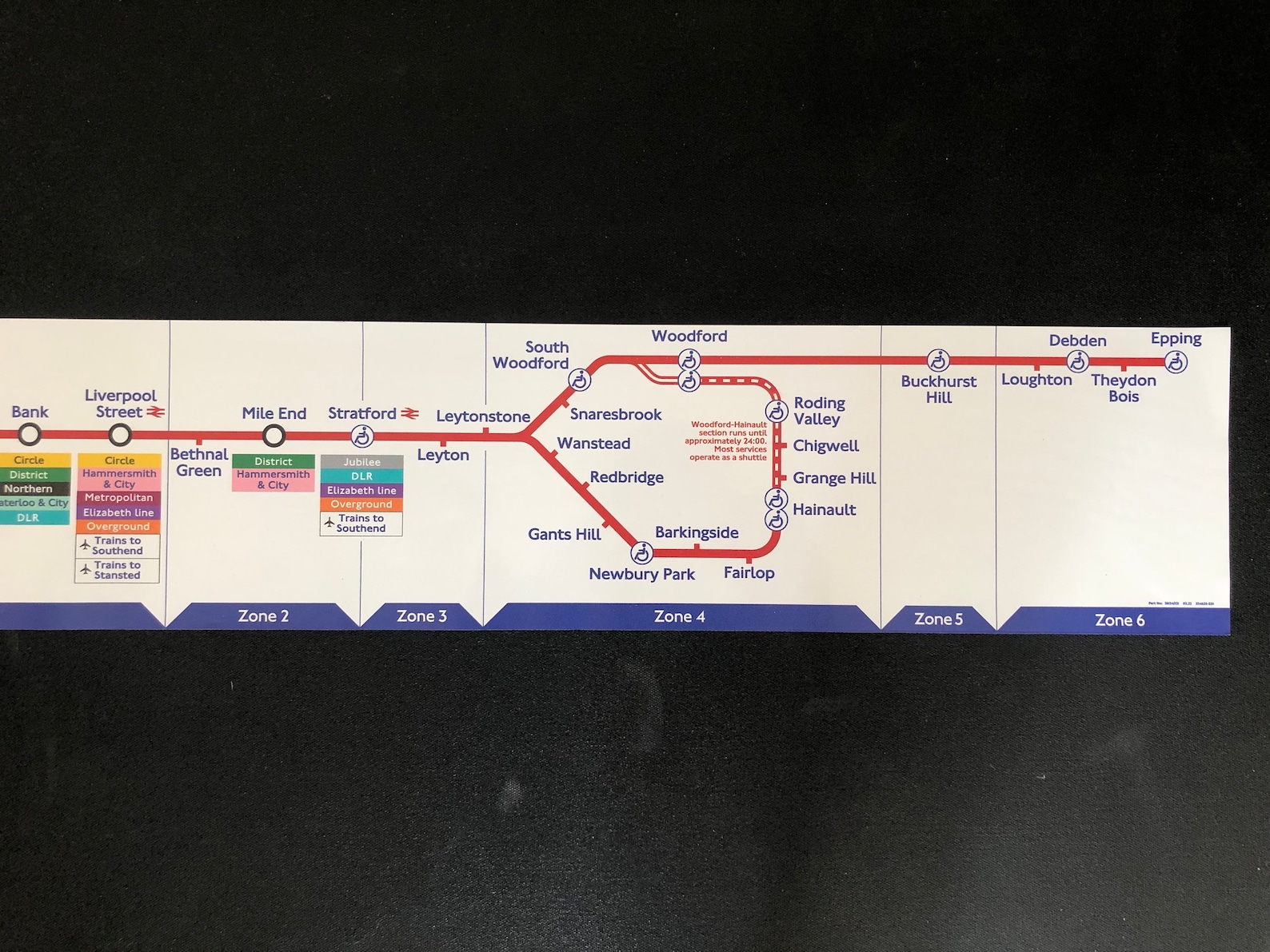 London Underground Central Line Diagram Tube Map Original - Etsy