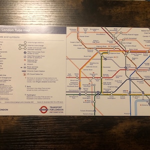 London Underground Tube Carriage Line Diagram of Central Route Map Art ...