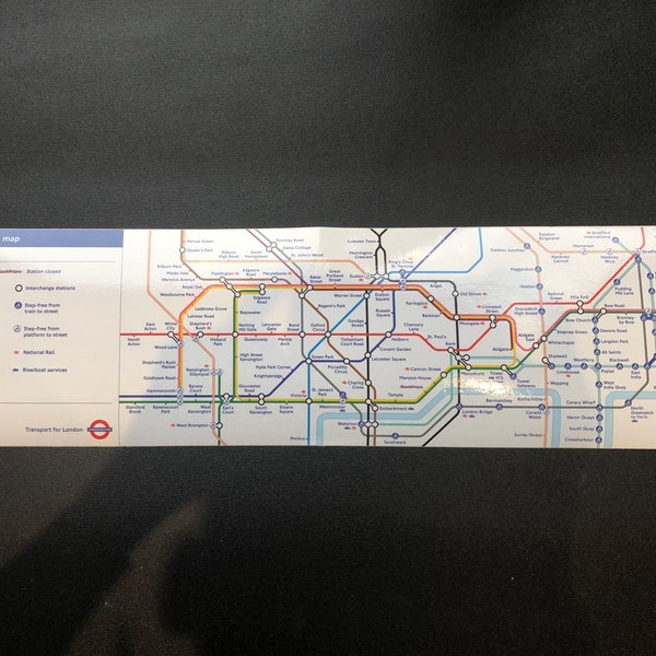 Underground Map - Etsy UK