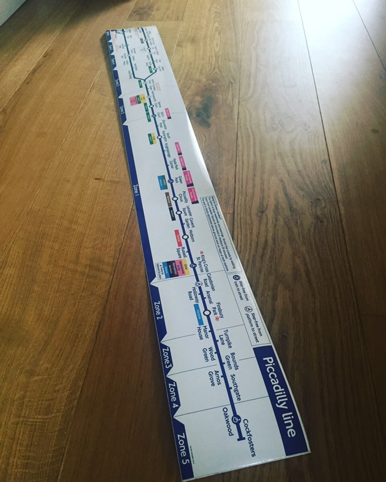 London Underground Piccadilly Line Diagram Tube Map Art Print Poster - Etsy