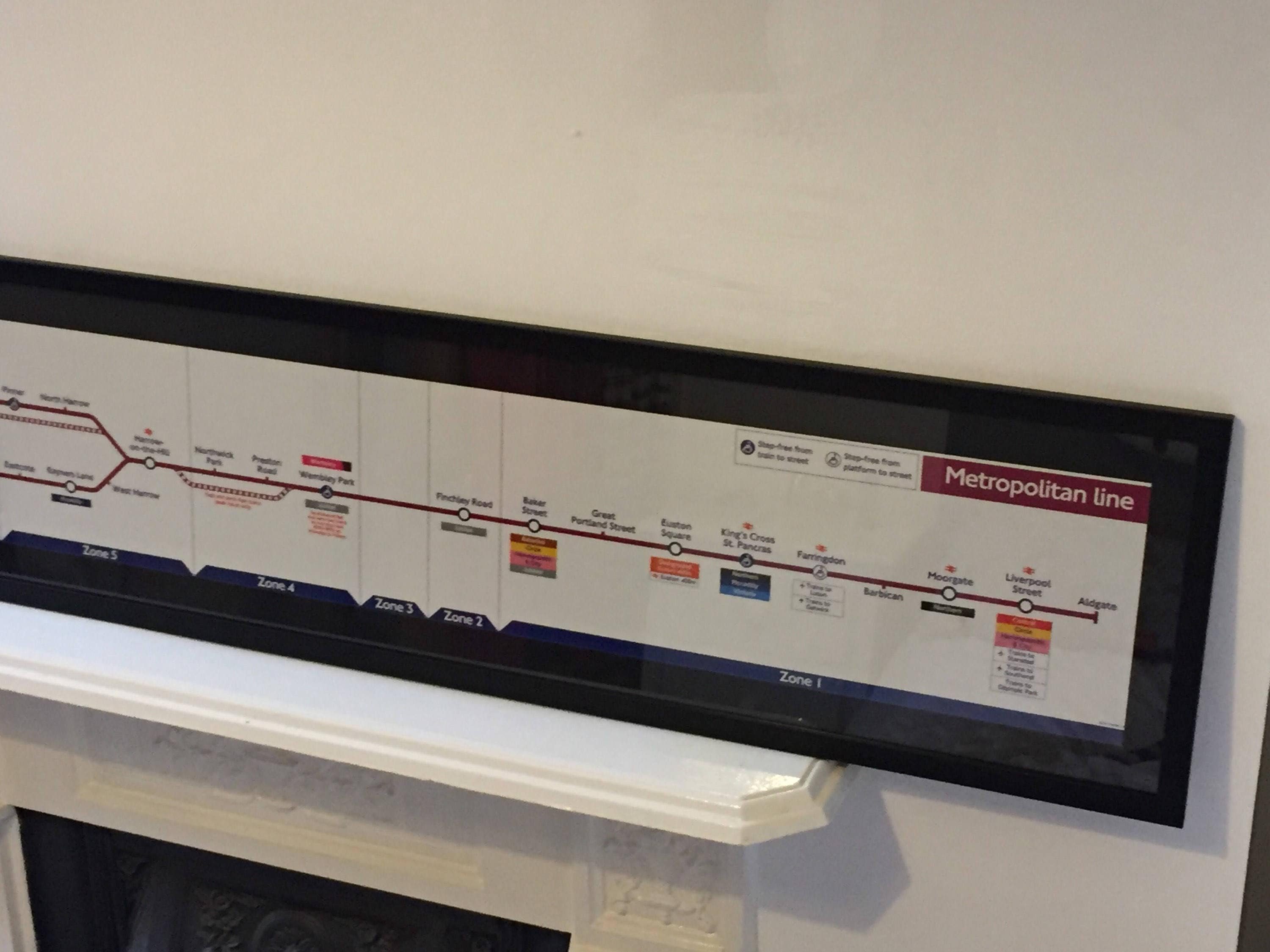 London Underground Tube Carriage Diagram Metropolitan Line - Etsy