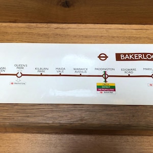 Original Paper London Underground Bakerloo Line Car Diagram Circa 1980s ...