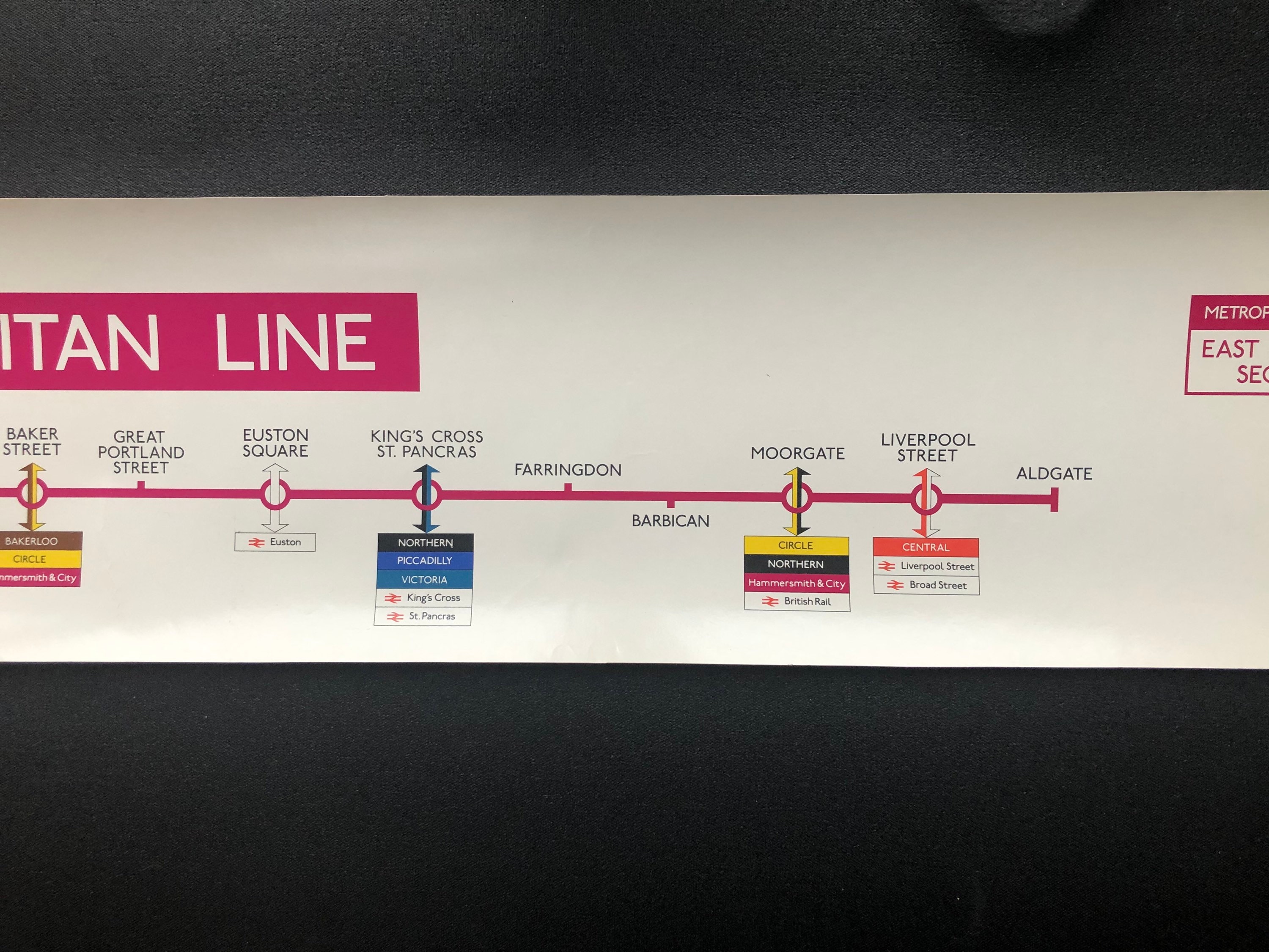 Buy Original Paper London Underground Metropolitan & East London Online ...