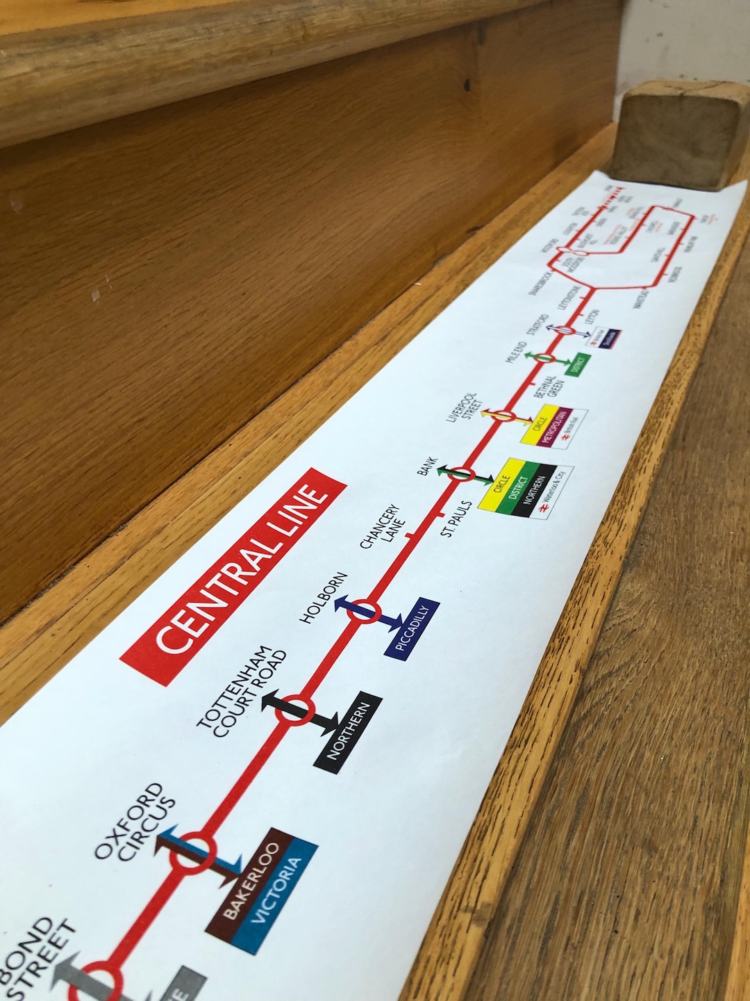 Original Paper London Underground Central Line Car Diagram Circa 1980s ...