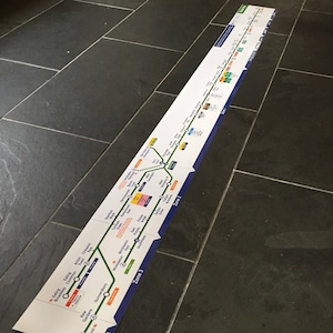 London Underground Original Print District Line Carriage Diagram Tube ...