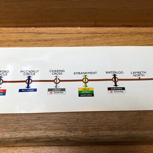 Original Paper London Underground Bakerloo Line Car Diagram Circa 1980s ...