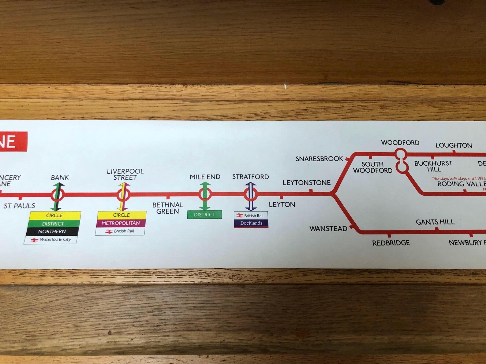 Original Paper London Underground Central Line Car Diagram Circa 1980s ...