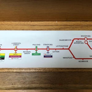 Original Paper London Underground Central Line Car Diagram Circa 1980s ...
