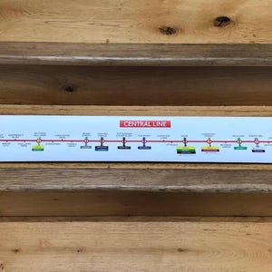 Original Paper London Underground Central Line Car Diagram Circa 1980s ...