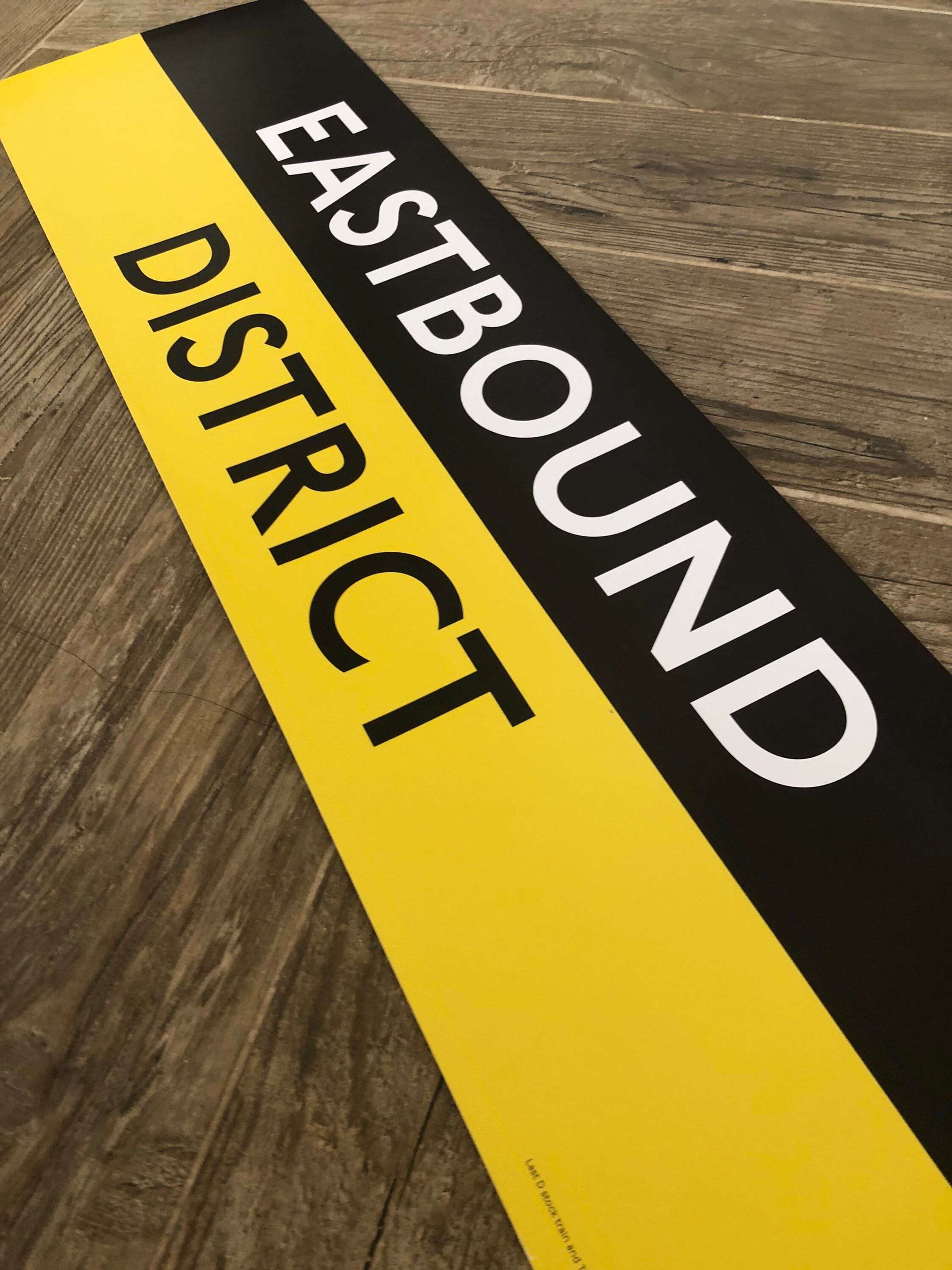 London Underground Original Print District Line Eastbound Carriage ...