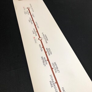Original Paper London Underground Bakerloo Line Car Diagram - Etsy