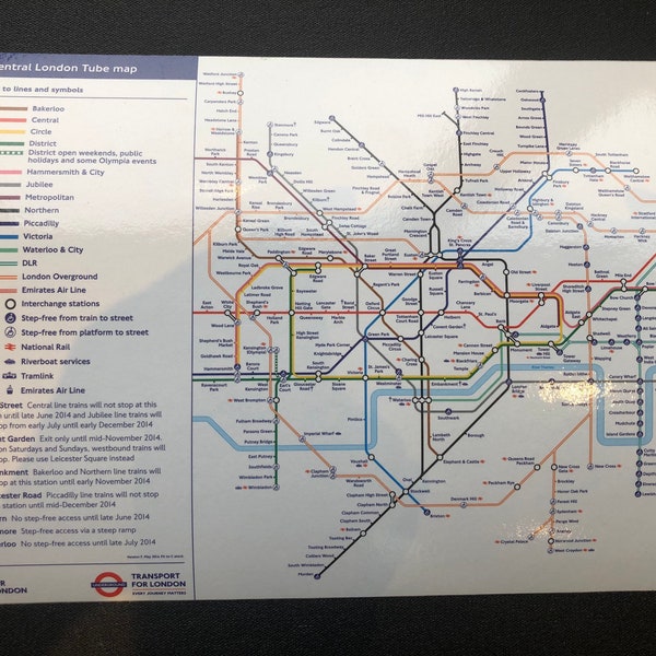 Underground Map - Etsy UK