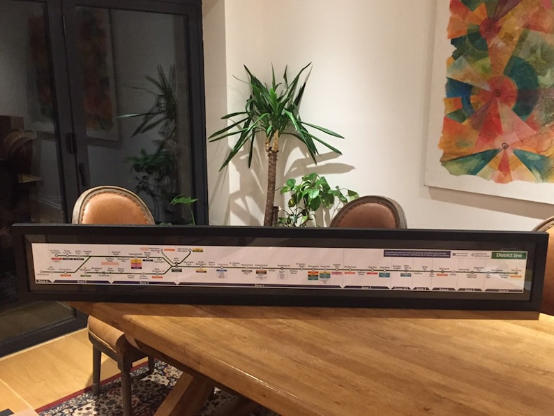 London Underground Original Print District Line Carriage - Etsy