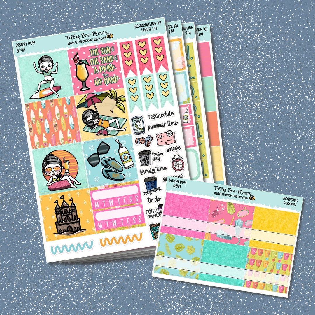 Beach Bum Academic Kit - Etsy