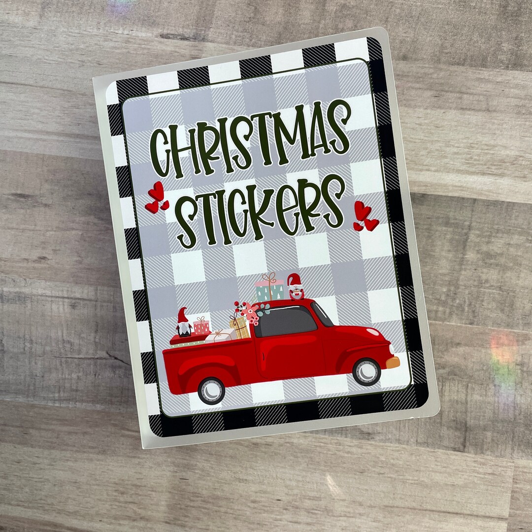 4x6 Planner Sticker Album Sticker Storage Winter/christmas - Etsy