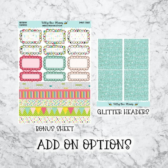 PrintPression Weeks Planner Sticker Kit Birthdays Are the Best Stickers ...