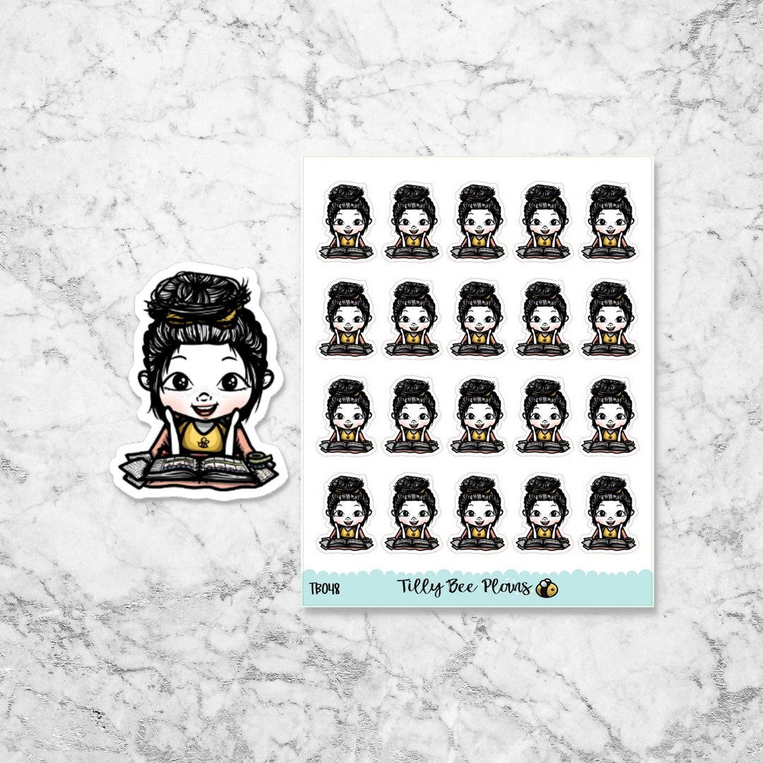 Tilly Hand Drawn Character Planner Sticker - Planning Session - TB048 ...