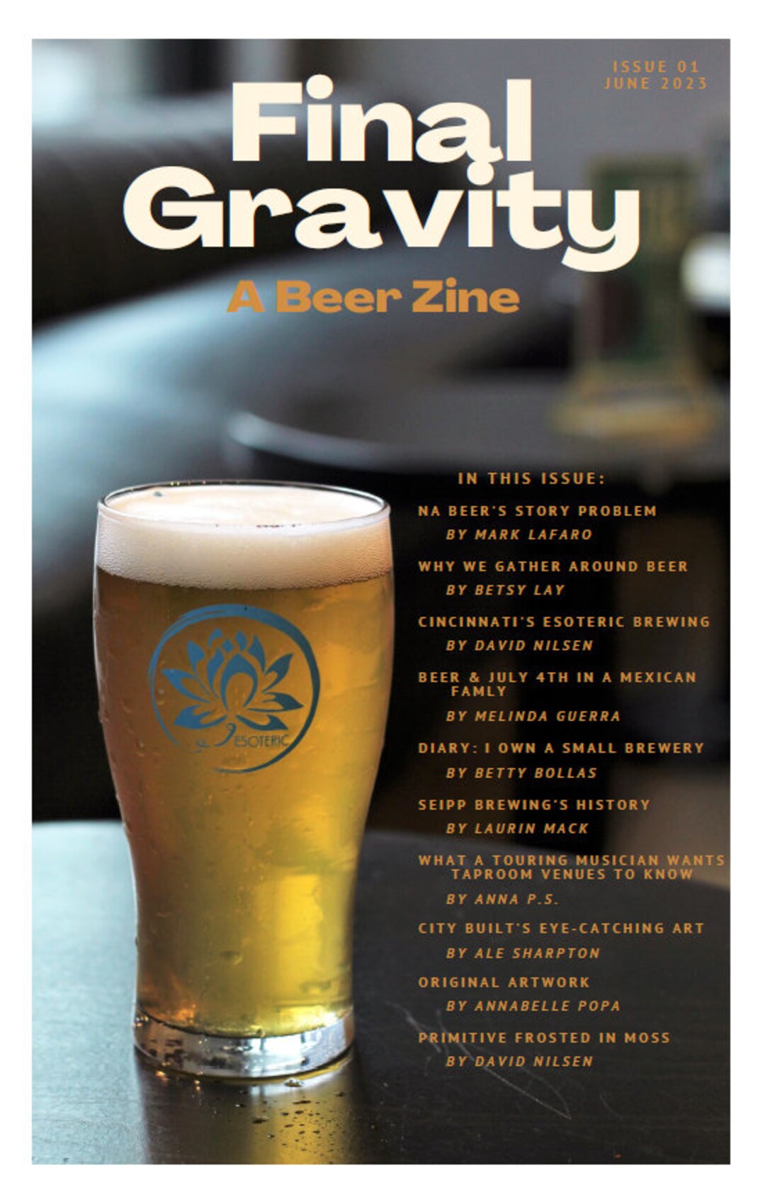Final Gravity, a Beer Zine Issue 01 - Etsy