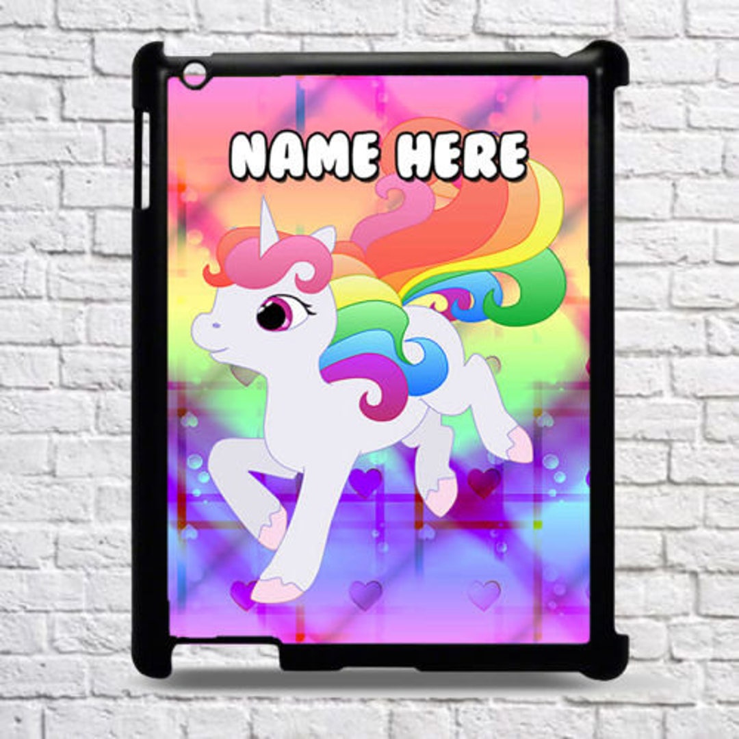 Personalised Unicorn Hard Plastic Ipad Case All Models 4 - Etsy