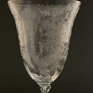 Vintage Cambridge Rose Point Style 3121 - 10 Oz. Goblet - Etsy