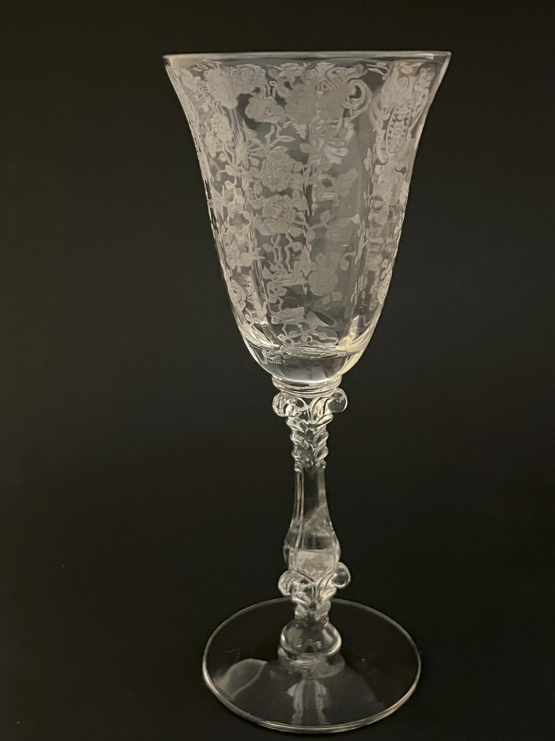 Vintage Cambridge Rose Point Style 3121 Stemware - 3.5 Oz Wine - Etsy
