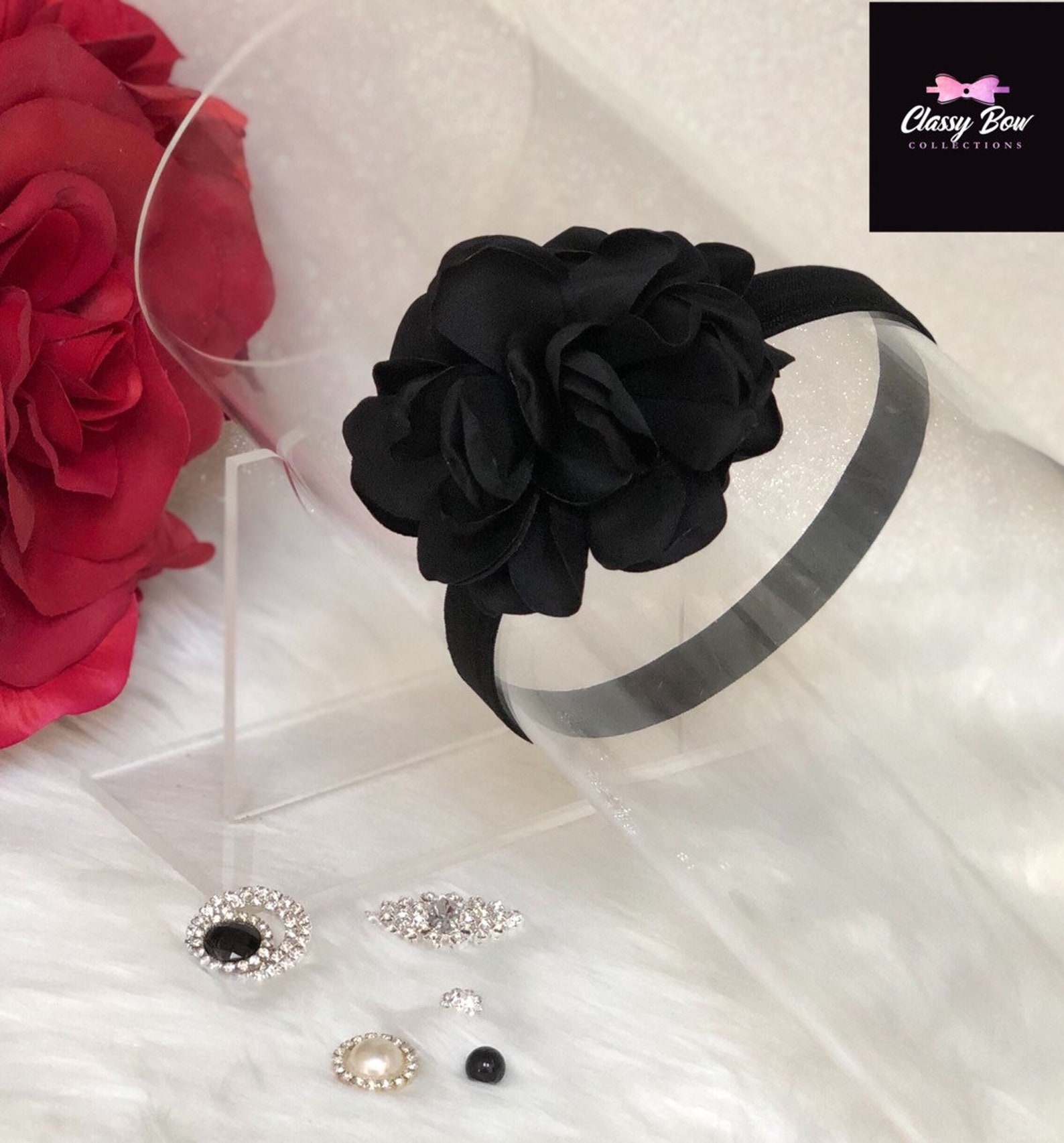 Diadema de flor en flor en flor | Etsy