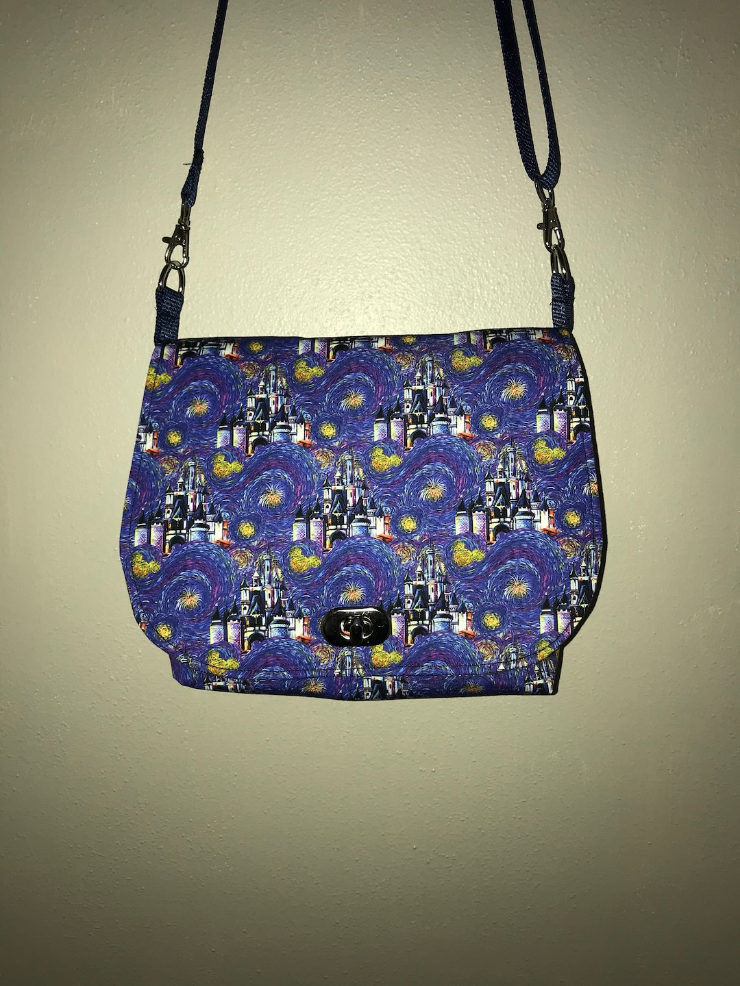 New Handmade Mosaic Disney Castle Crossbody Purse Bag READY TO SHIP - Etsy
