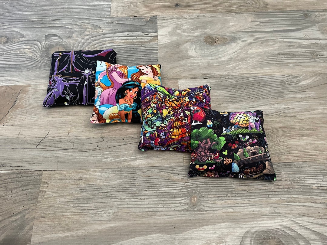 New Handmade Classic Disney Characters Cornhole Game Bags Set of 4 ...