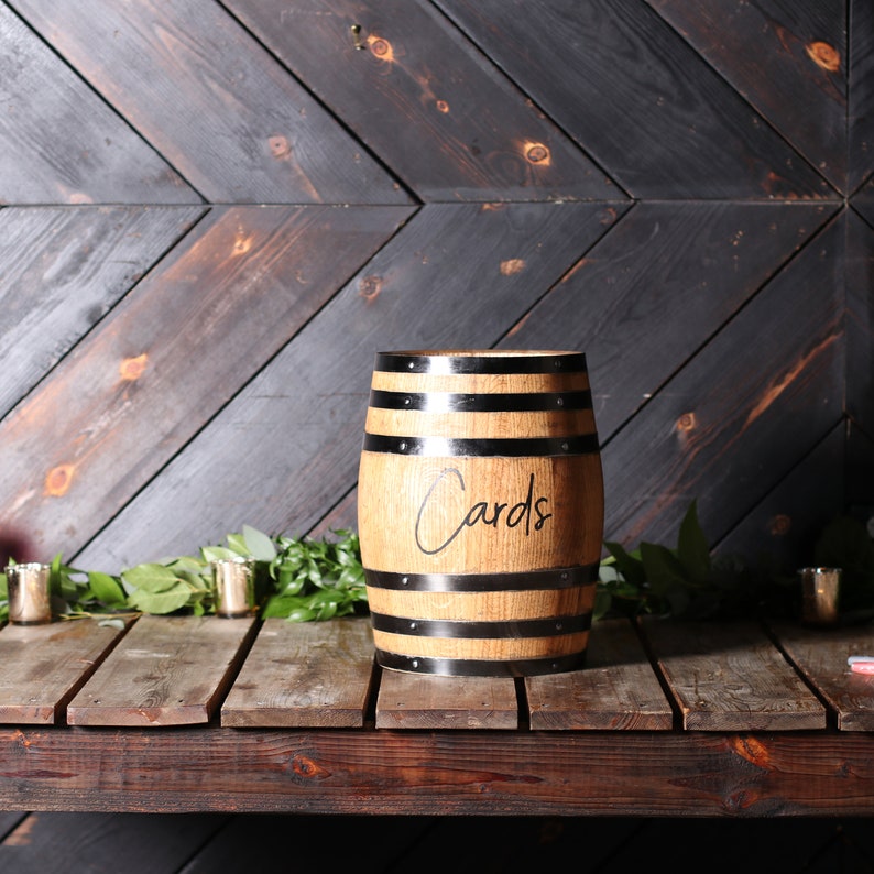 Card Holder Whiskey Barrel Wedding Theme Event Cards - Etsy Canada