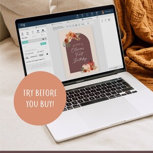 Fall First Birthday Template Bundle, Editable Templates for Autumn ...
