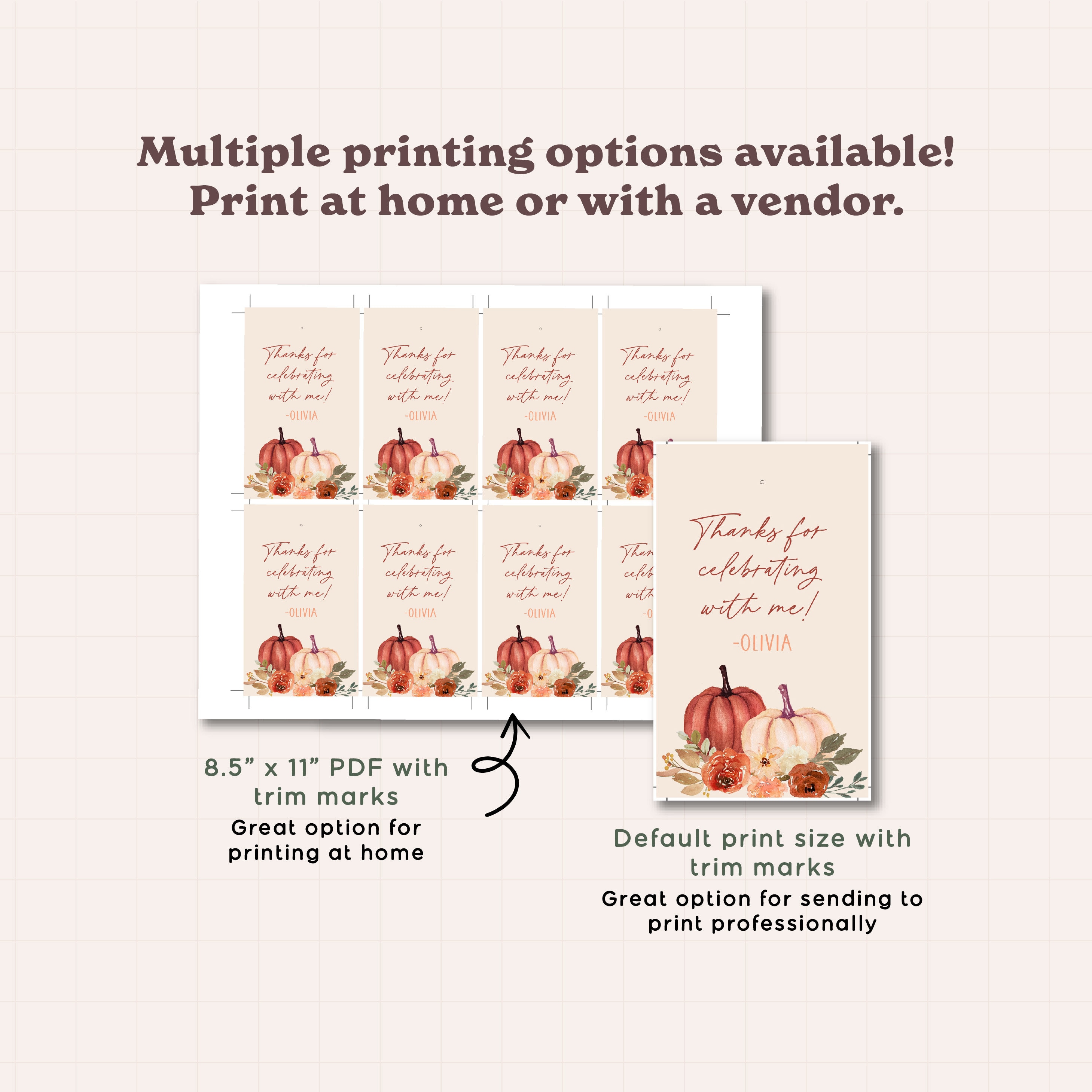 Fall First Birthday Template Bundle, Editable Templates for Autumn ...