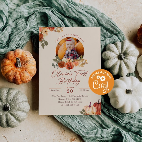 Fall First Birthday - Etsy